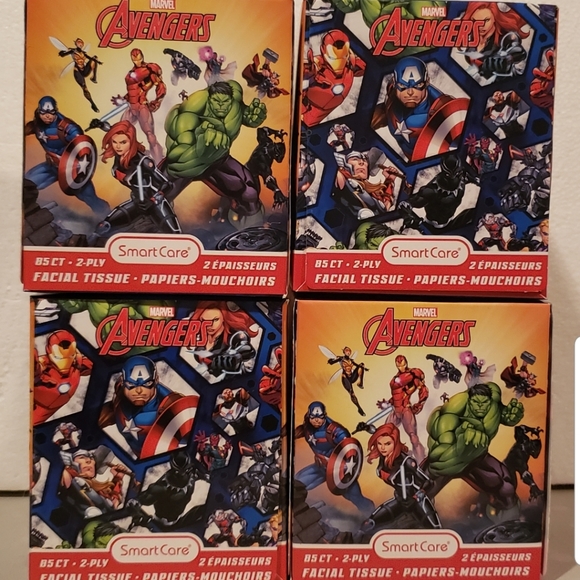 unbranded | Other | Marvel Avengers Facial Tissue Lot Of 4 | Poshmark